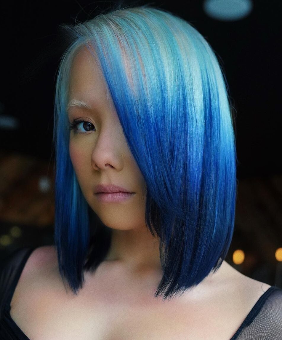 Reverse Ombre Blue