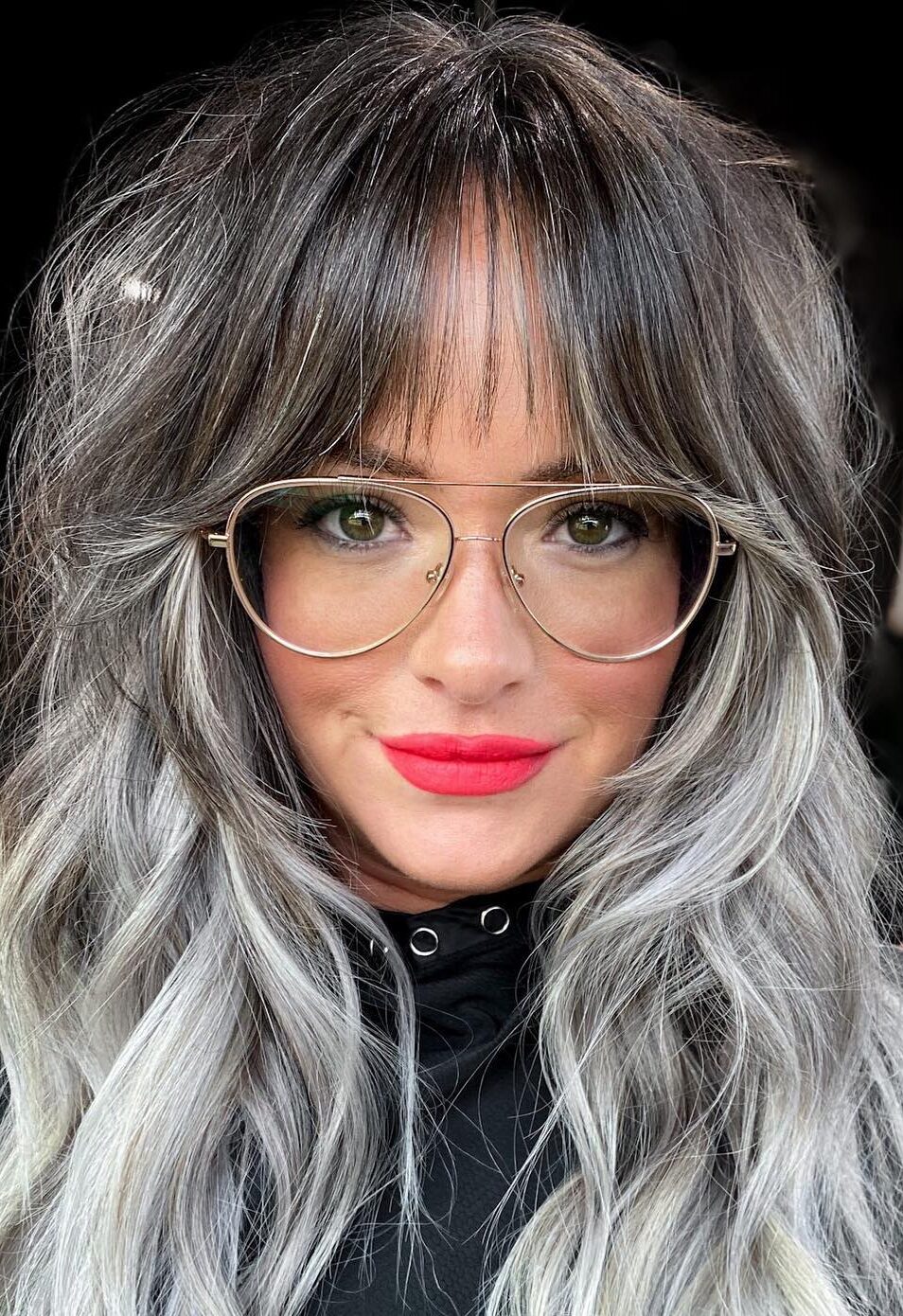 Brown To Gray Ombre Hair