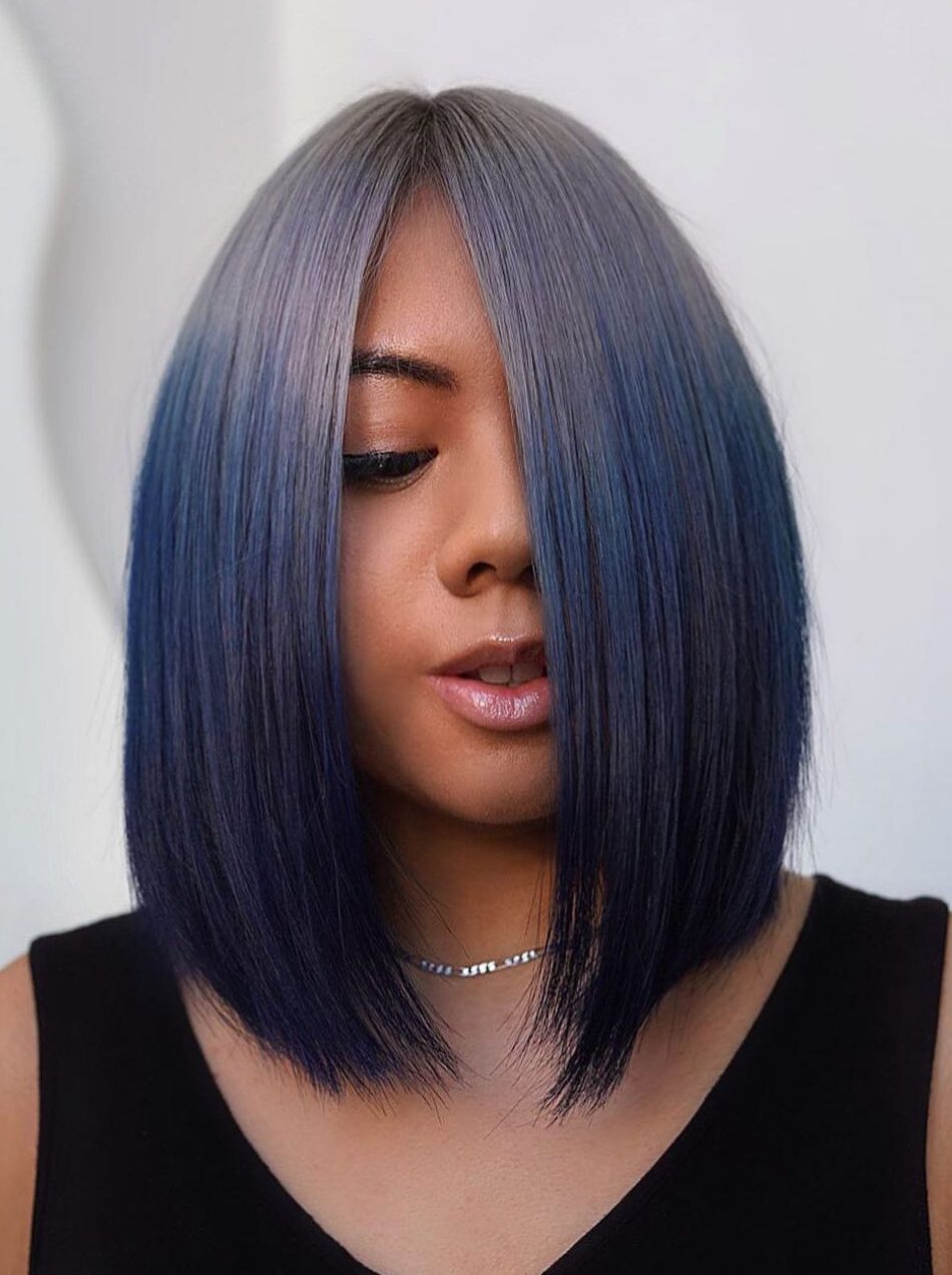 20 Gorgeous Blue Ombre Hair Ideas to Rock This Season - Hairstylery